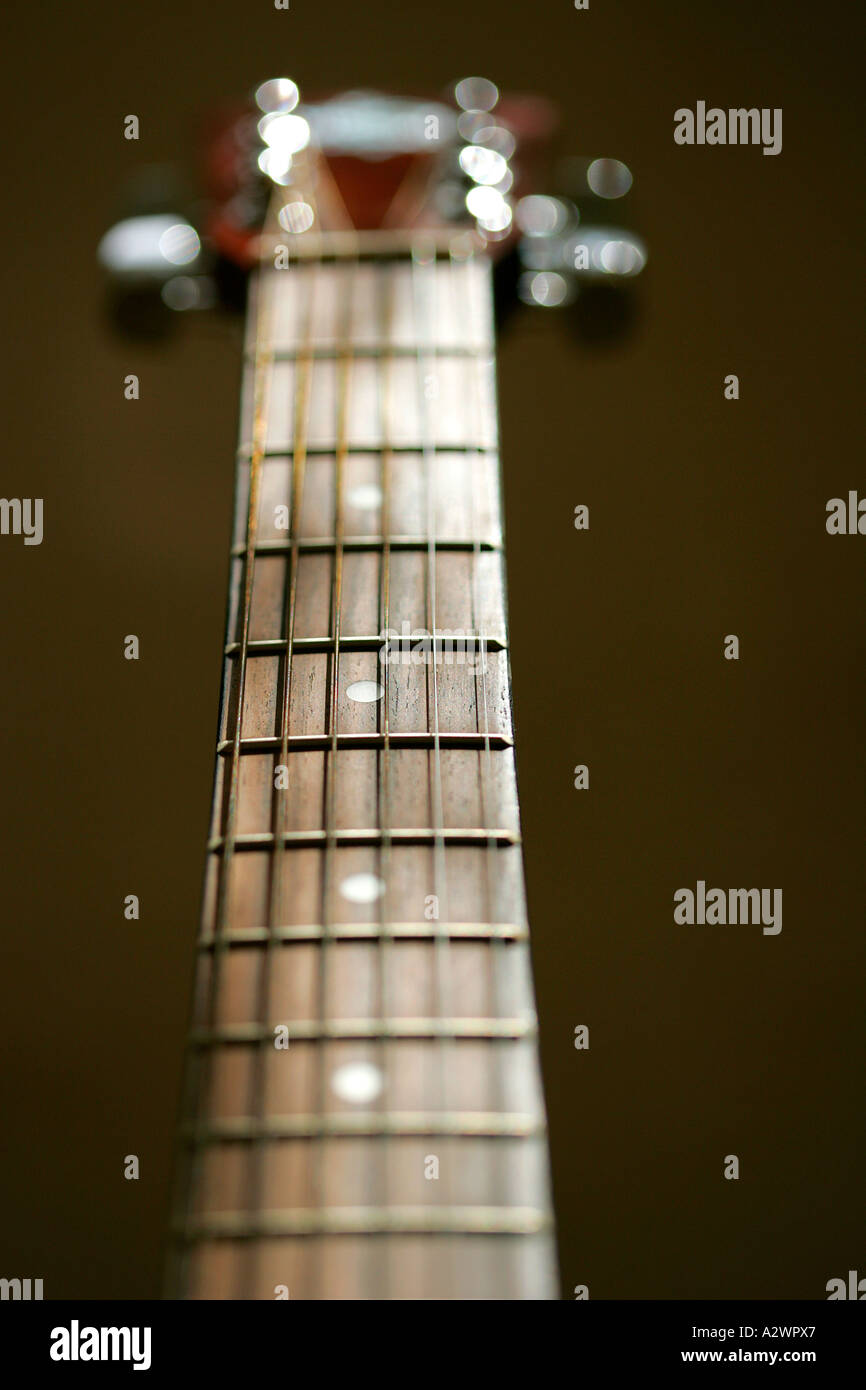 Guitar string fingerboard neck musical music wood instrument brown ...