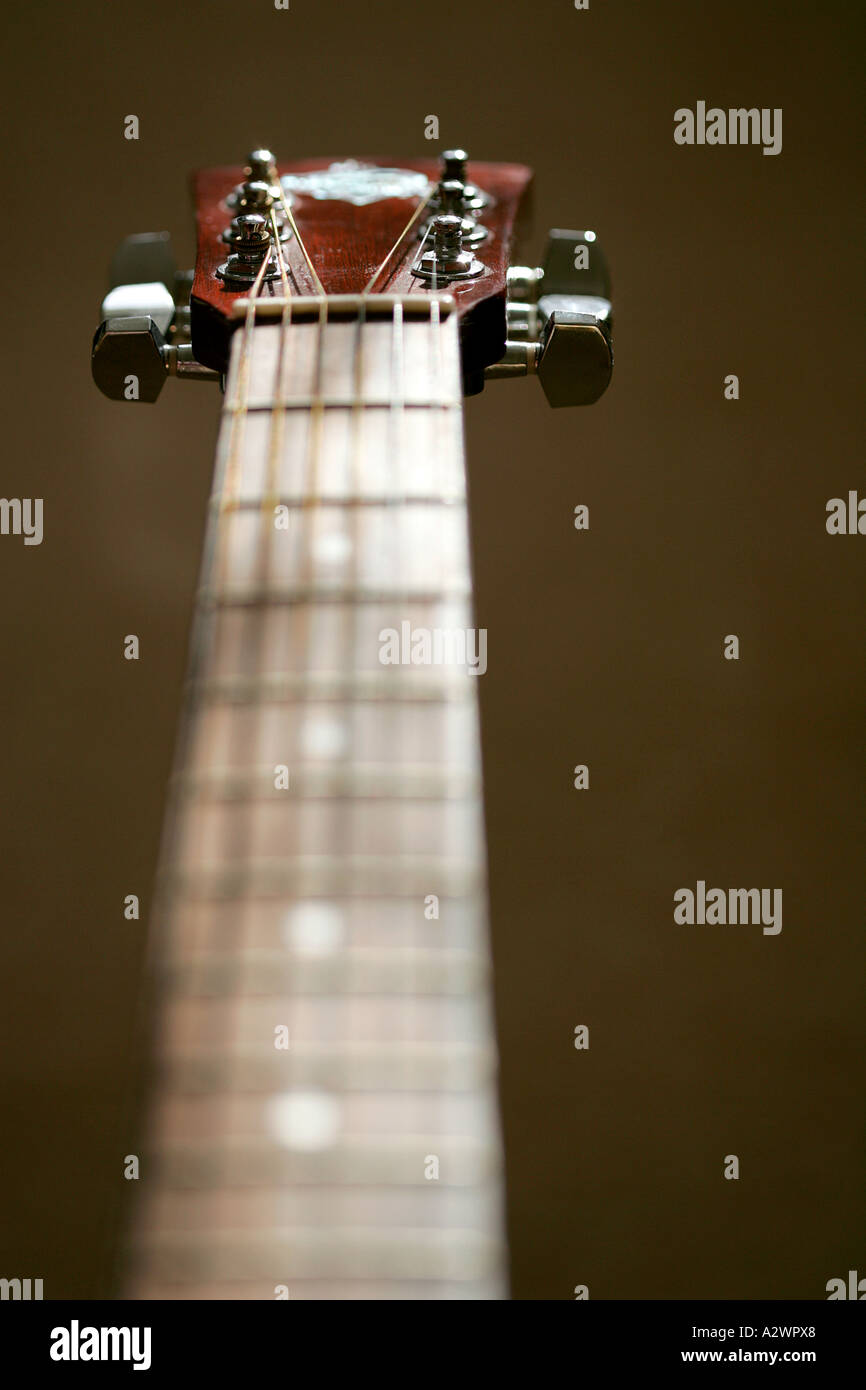 Guitar string fingerboard neck musical music wood instrument brown ...