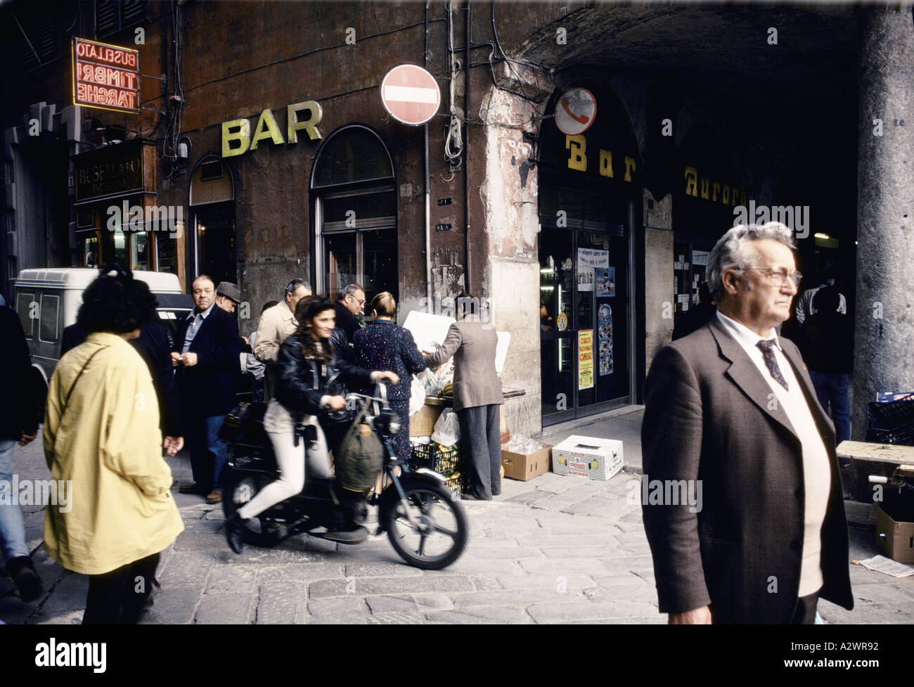 Bar in genoa italy hi-res stock photography and images - Alamy