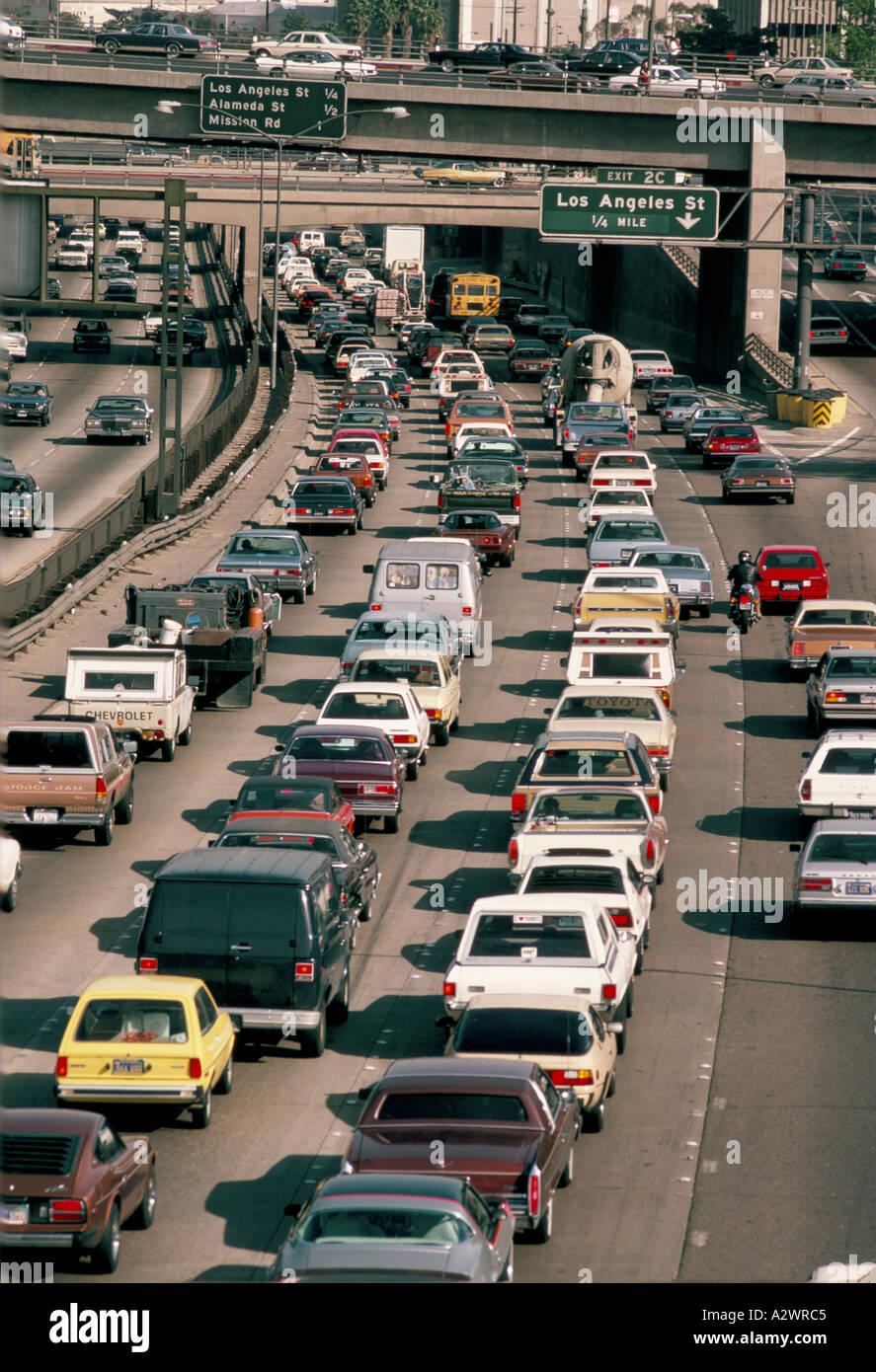 traffic on road america Stock Photo - Alamy