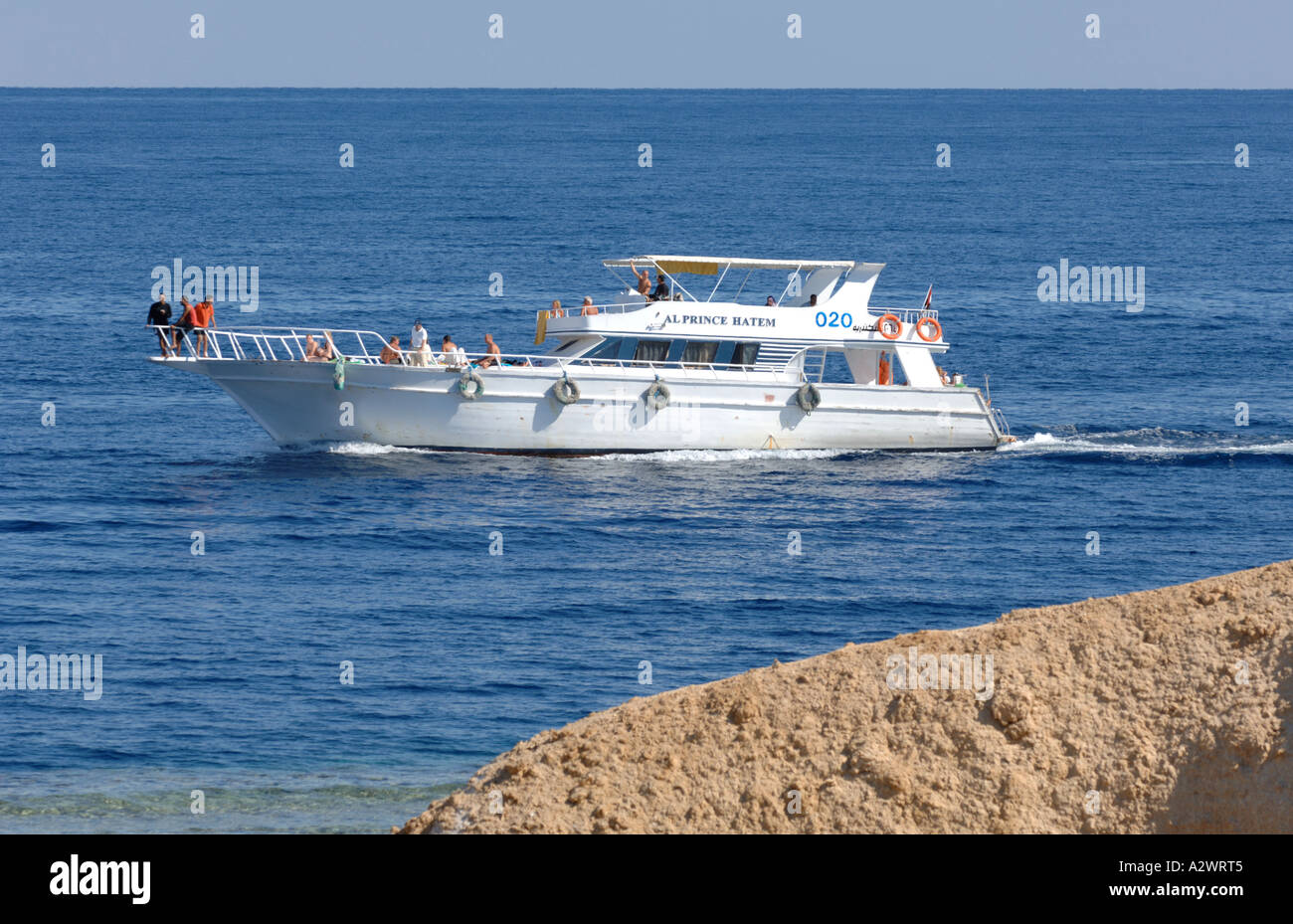 Dive boat, Sharm El Sheikh, Egypt Stock Photo - Alamy