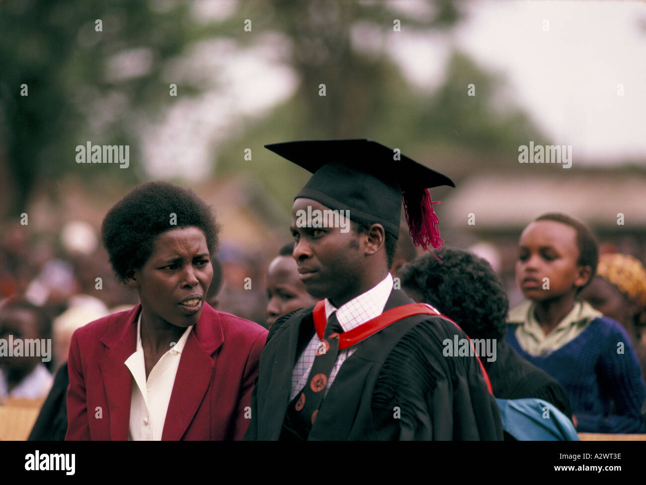 student graduation kenya 1985 Stock Photo - Alamy