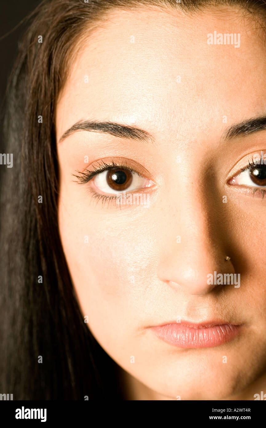 Young woman contemplating, portrait Stock Photo - Alamy