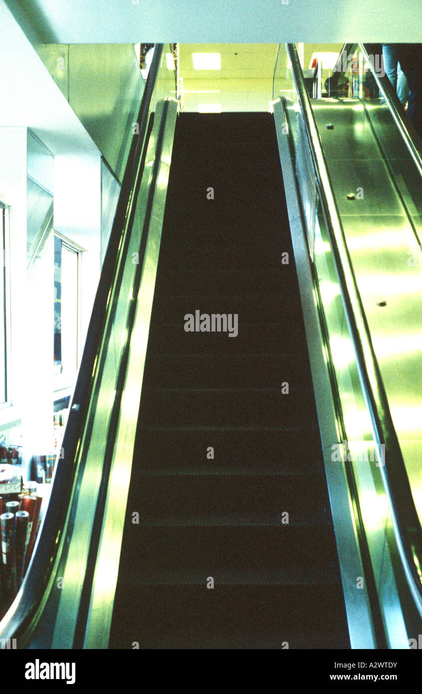 View of escalator Stock Photo - Alamy