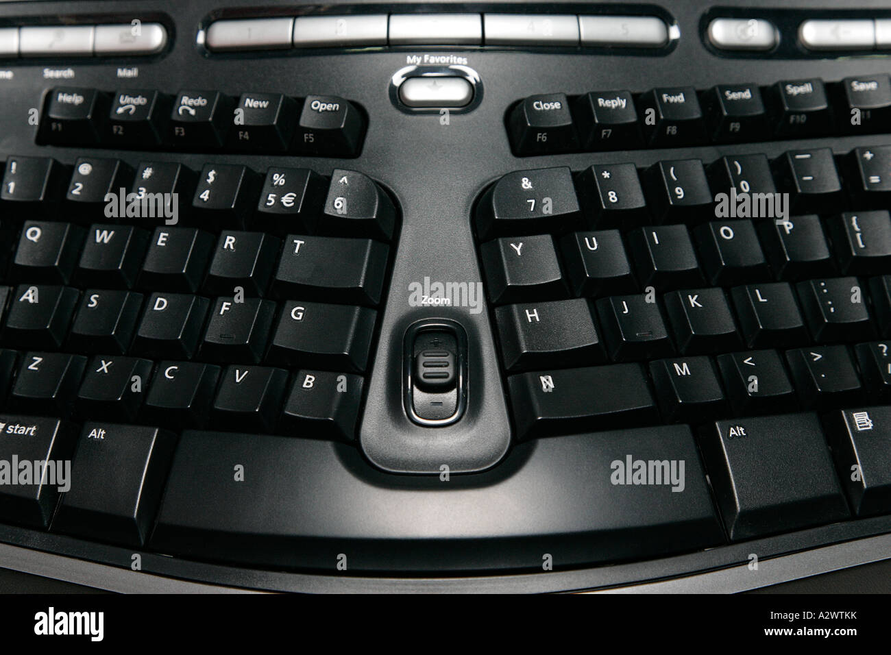 keyboard computer symbol connection internet action extended close up ...