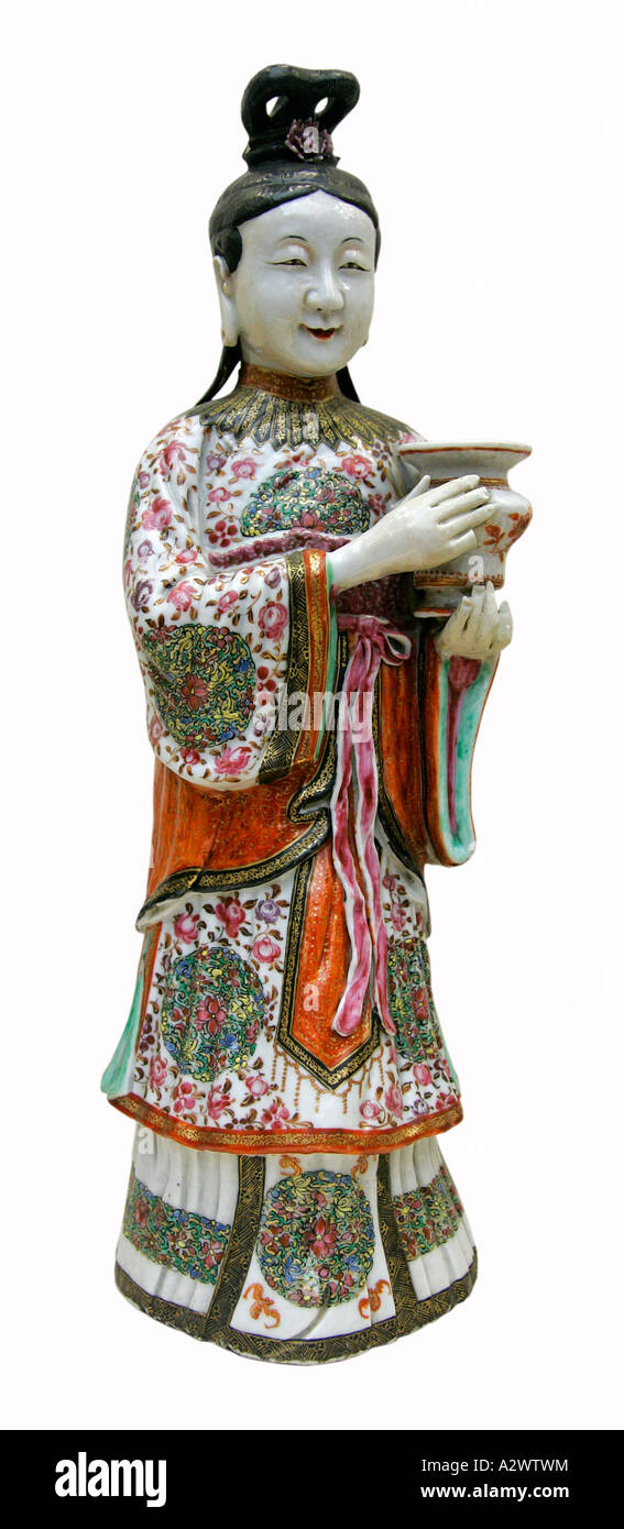 Japanese porcelain Japan figure antique ceramic kimono wise man bald ...