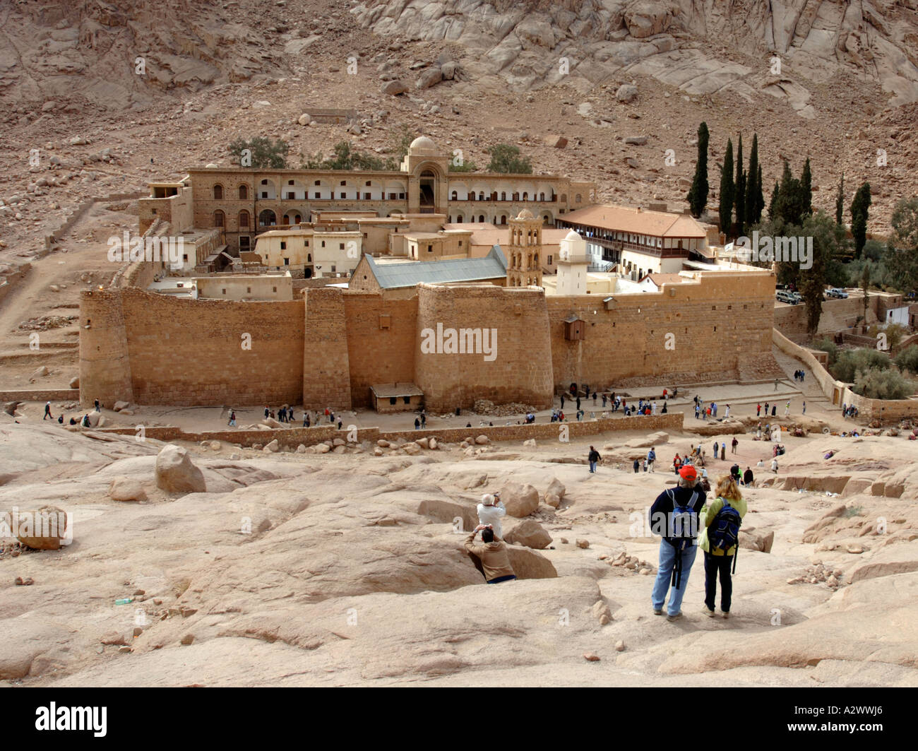 St Catherine's Monastery, Mount Sinai, Sinai, Egypt, view of St ...