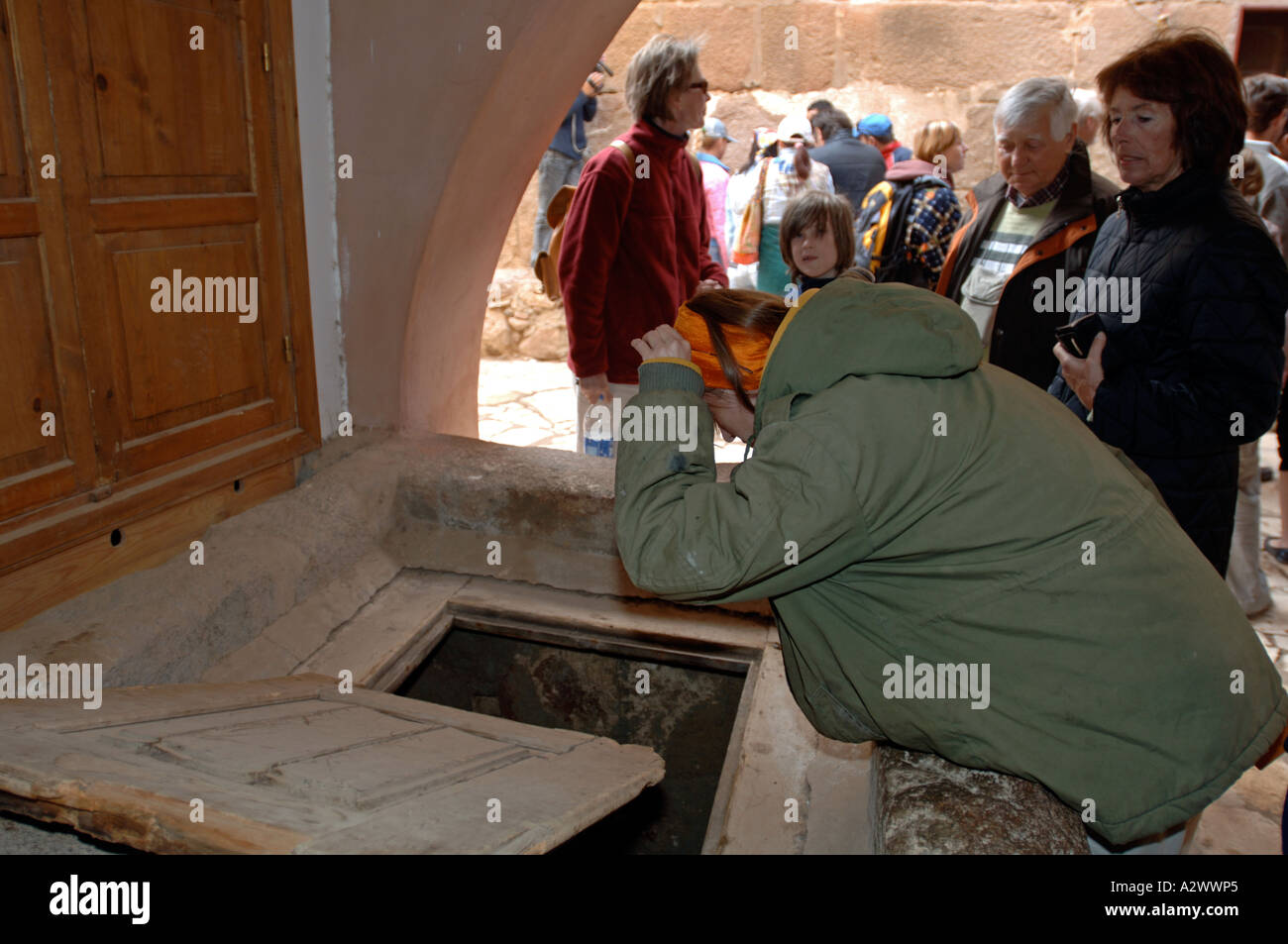Mose's well at St Catherine's Monastery at the foot of Mount Sinai ...