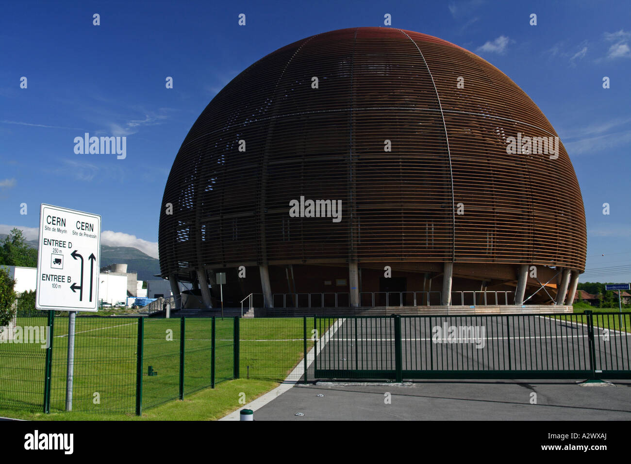 CERN Globe of Science and Innovation, Geneva, Switzerland Stock Photo ...