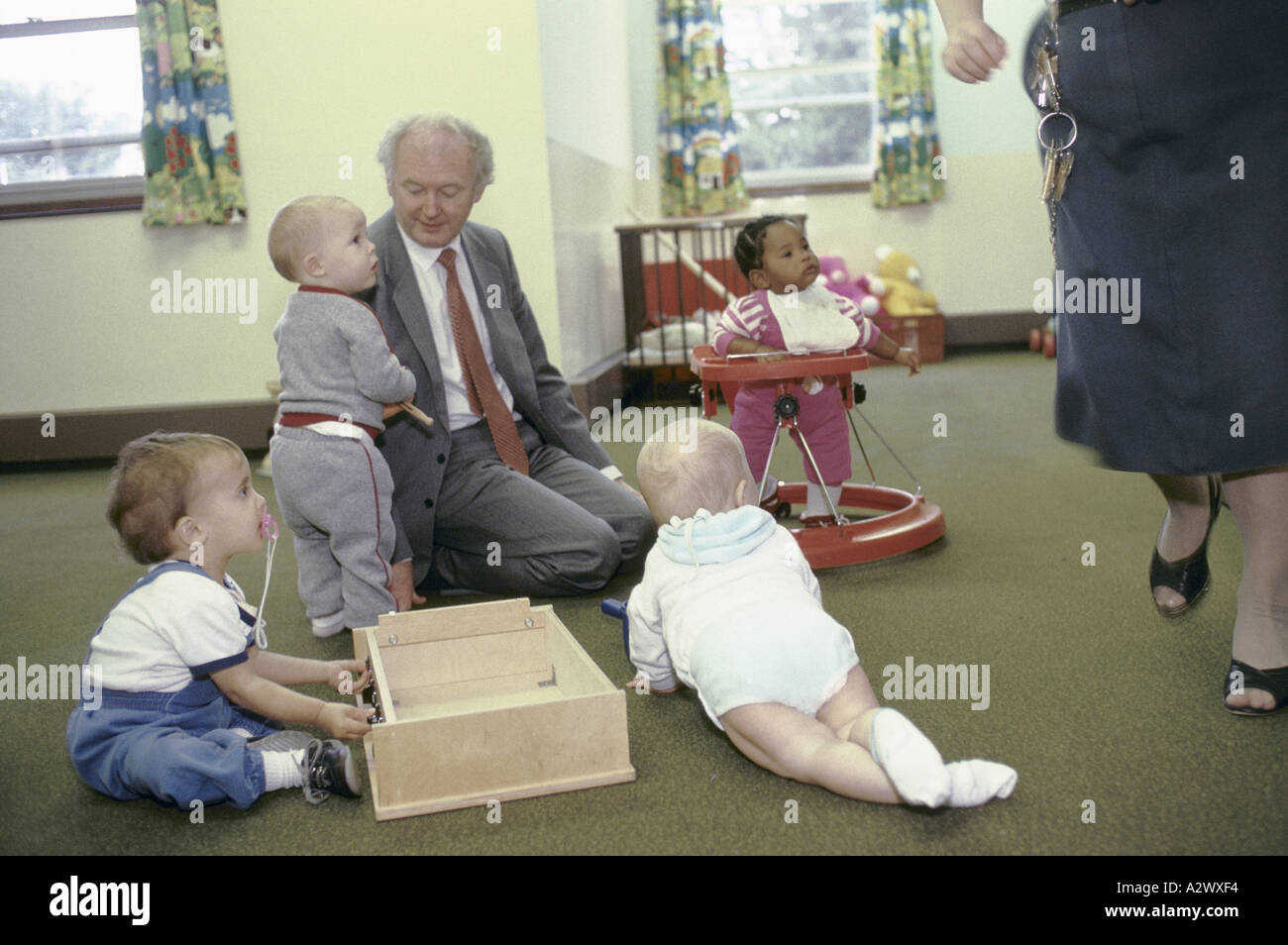 prison governor mr smith playing with prison babies askham grange ...