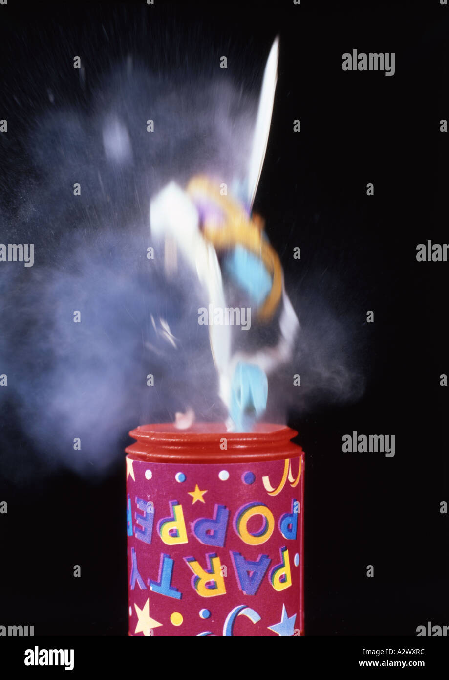 Party Popper Exploding (Medium Format Stock Photo - Alamy