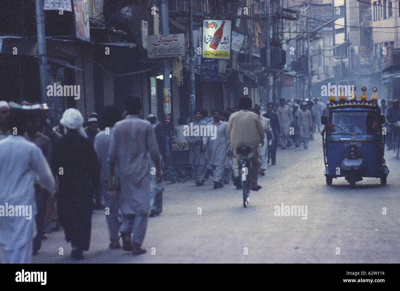 street scene peshawar pakistan 1989 Stock Photo - Alamy