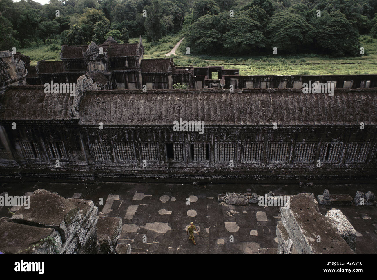 The 12th Century Buddhist temple complex of Angkor Wat. is the largest ...
