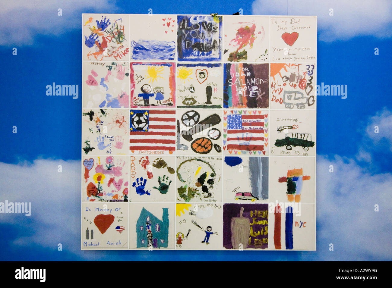 Children's Arts Remembering 911 Stock Photo - Alamy