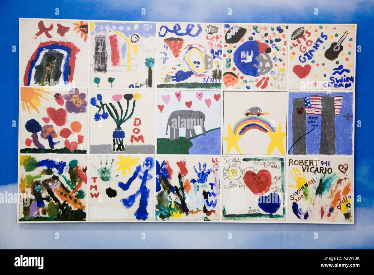 Children's Arts Remembering 911 Stock Photo - Alamy
