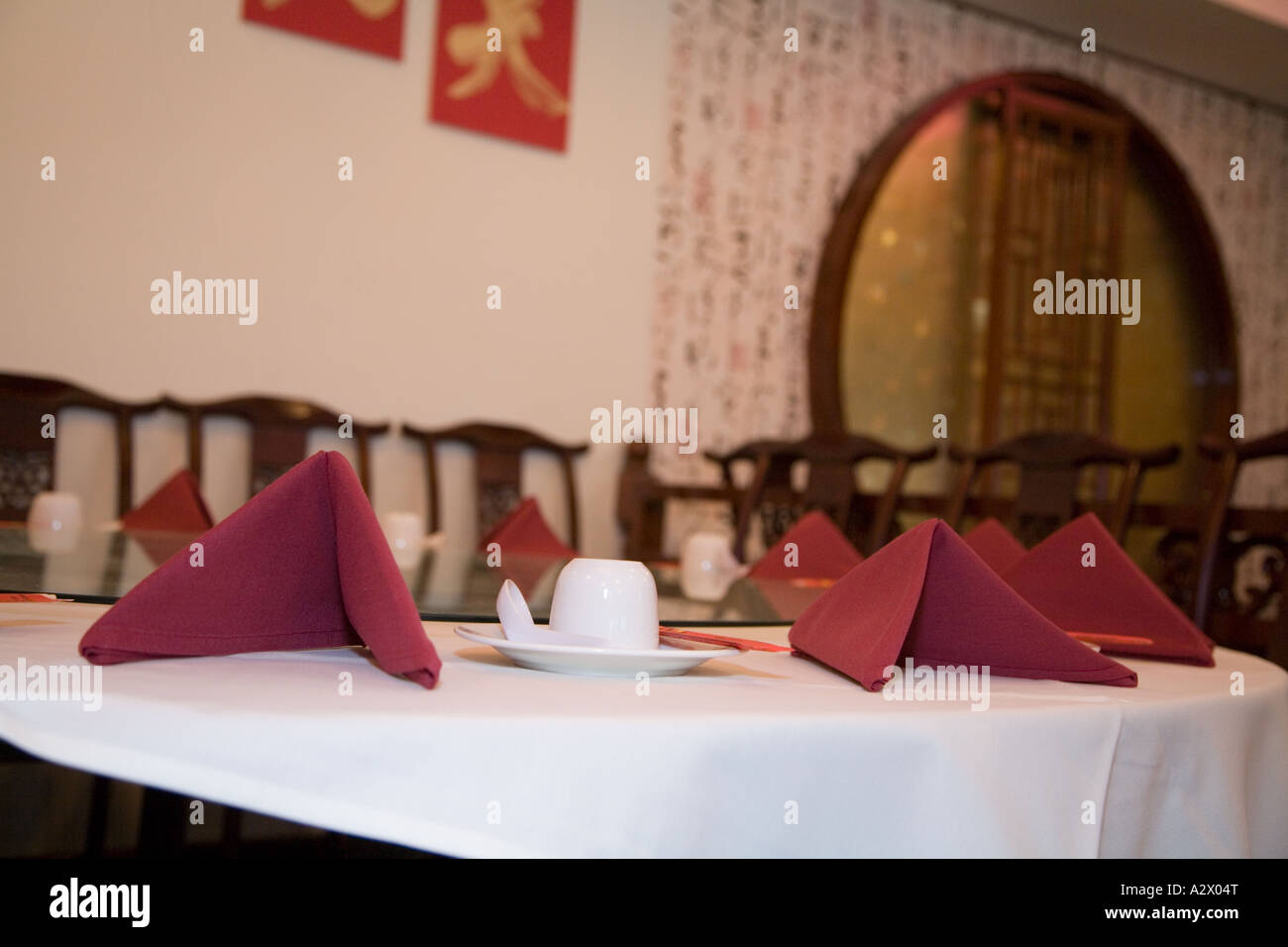 Chinese Restaurant Interior Stock Photo - Alamy