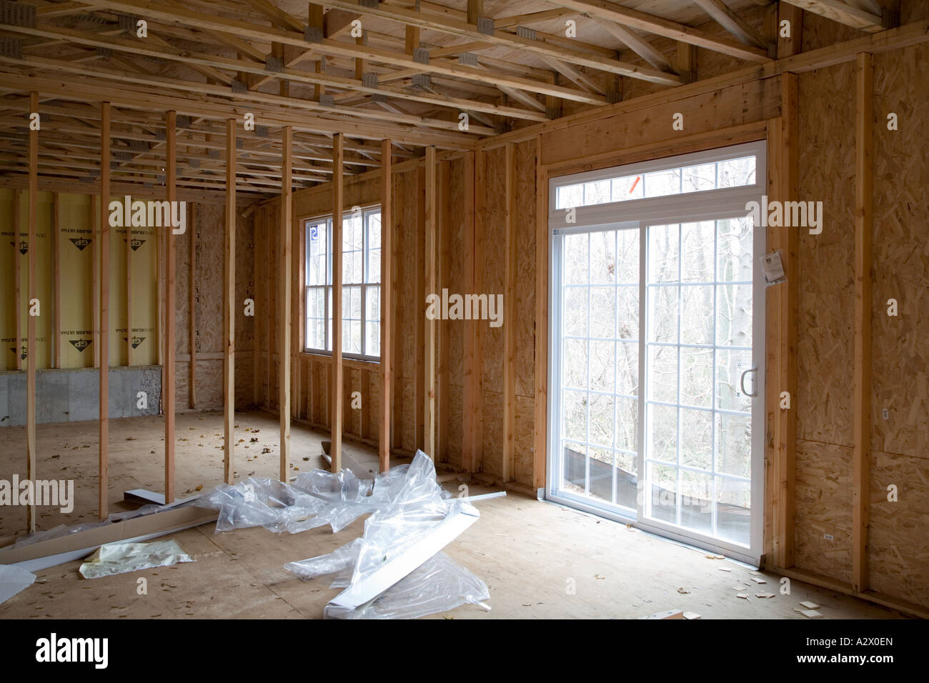 Residential Construction Interior Stock Photo - Alamy