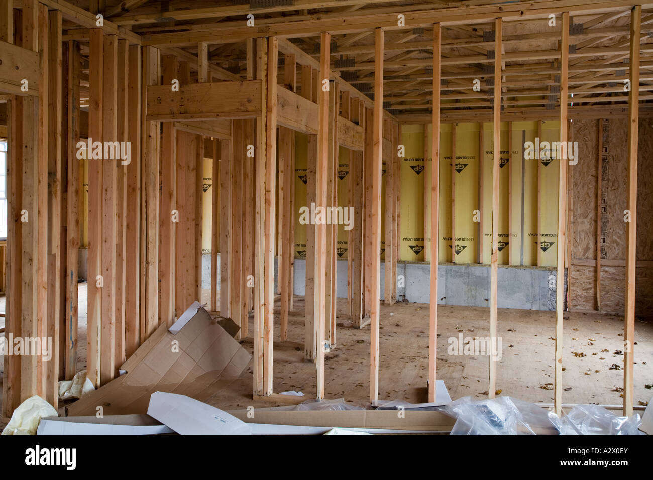 Residential Construction Interior Stock Photo - Alamy