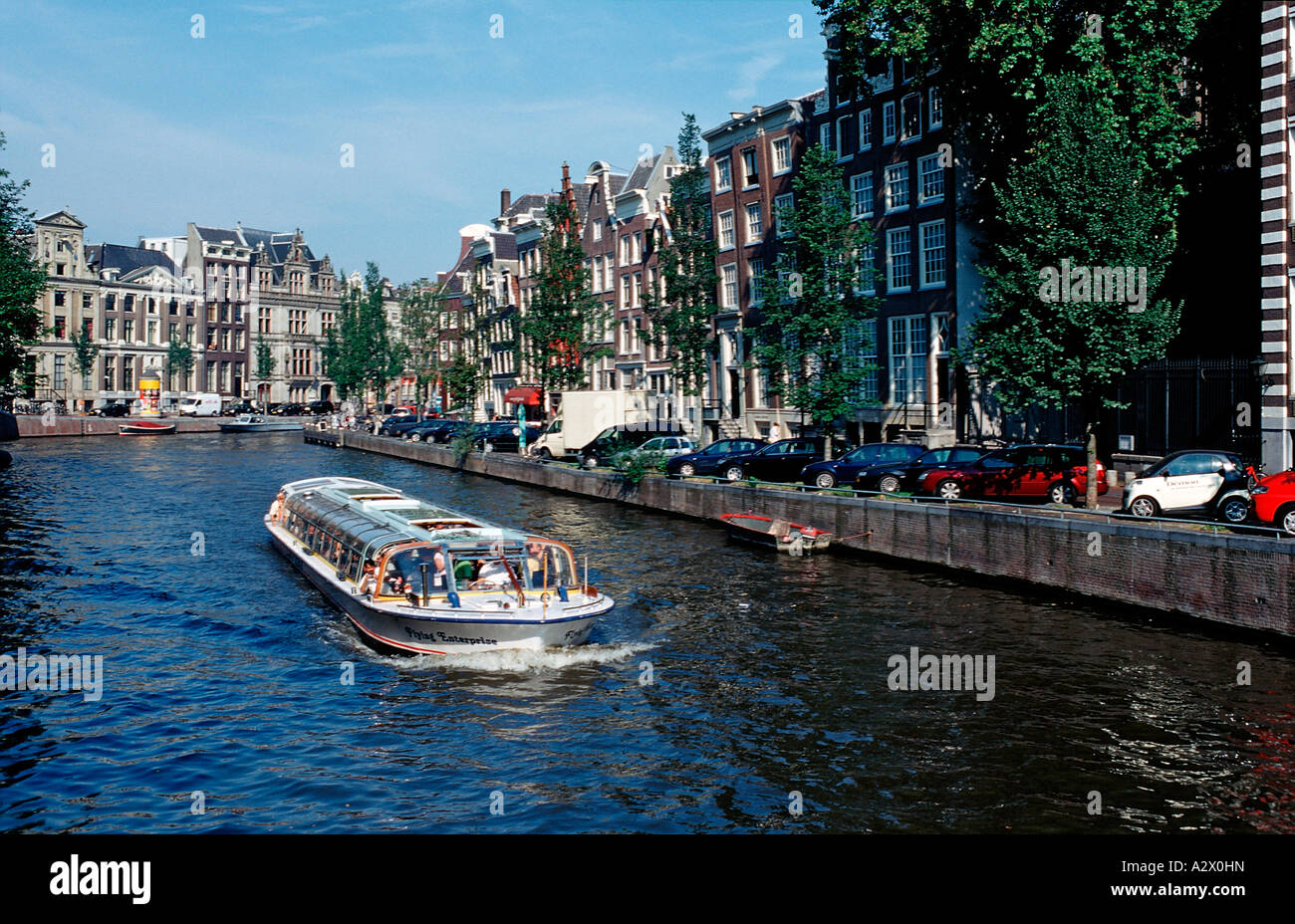 Canal Boat Ride The Netherlands Holland Amsterdam Stock Photo - Alamy