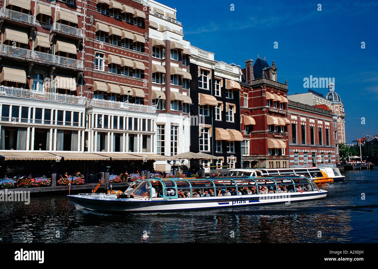 Canal Boat Ride The Netherlands Holland Amsterdam Stock Photo - Alamy