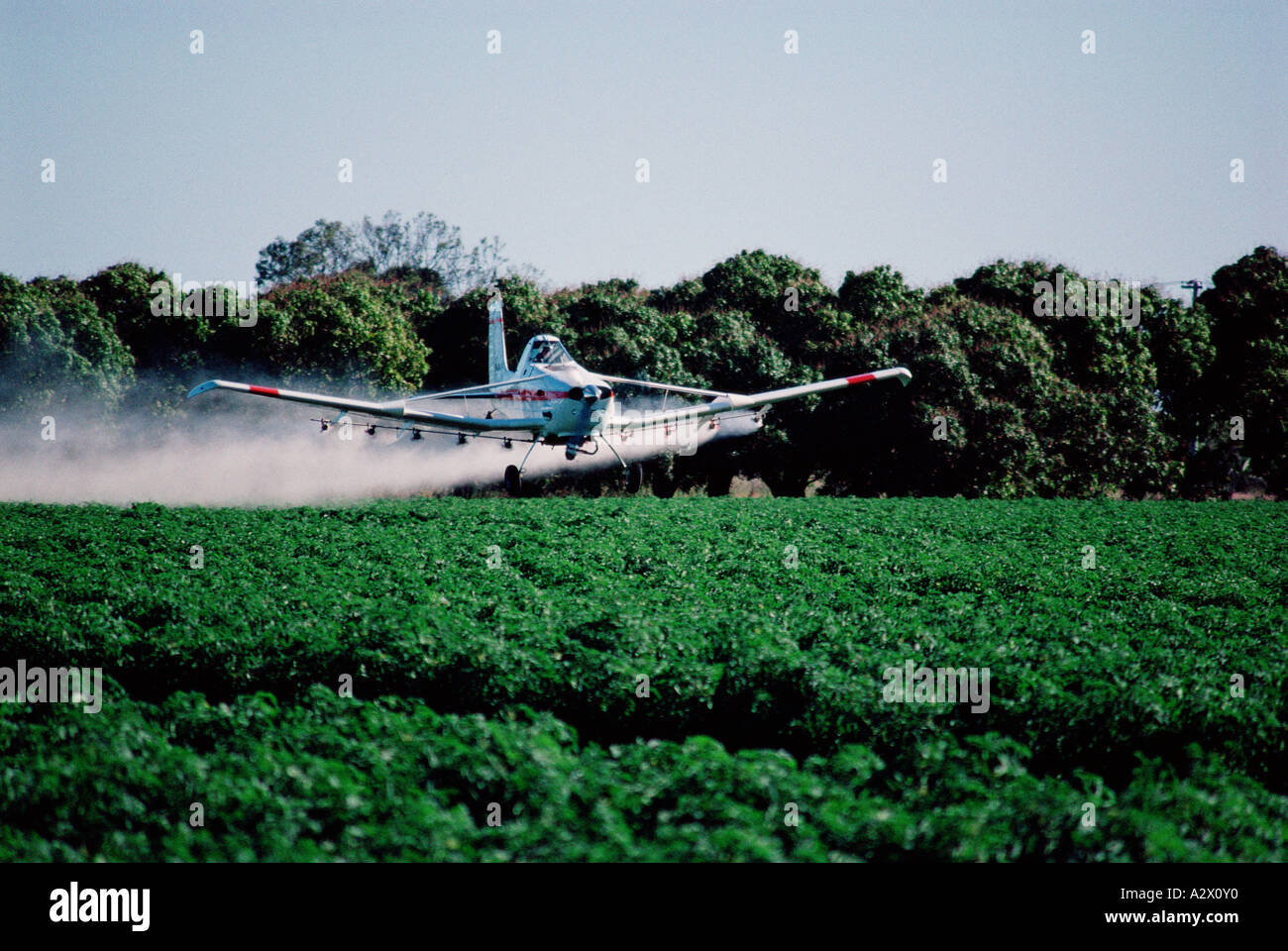 Australia. Queensland. Agriculture. Crop spraying aircraft Stock Photo ...