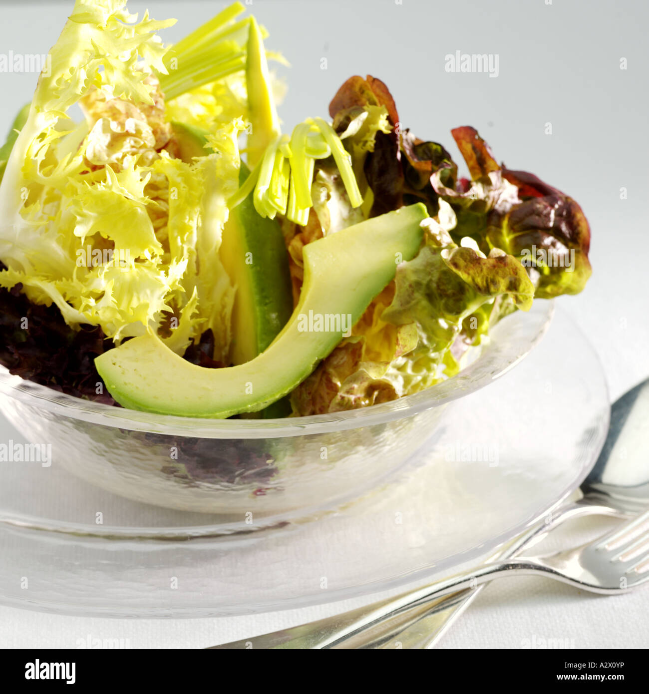 Vegetable salad bowl in Cut Out Stock Images & Pictures - Alamy