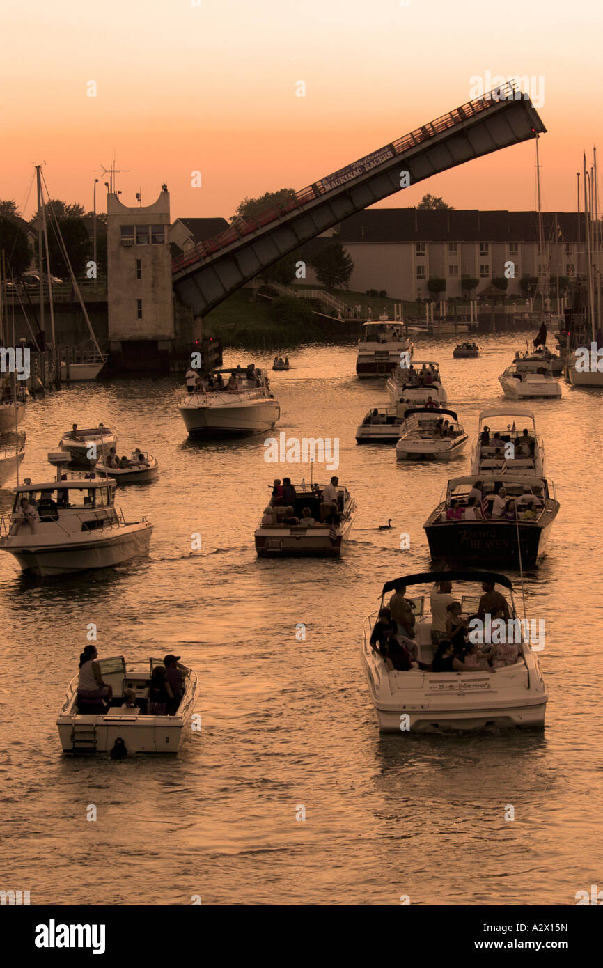 Michigan Boat Sunset