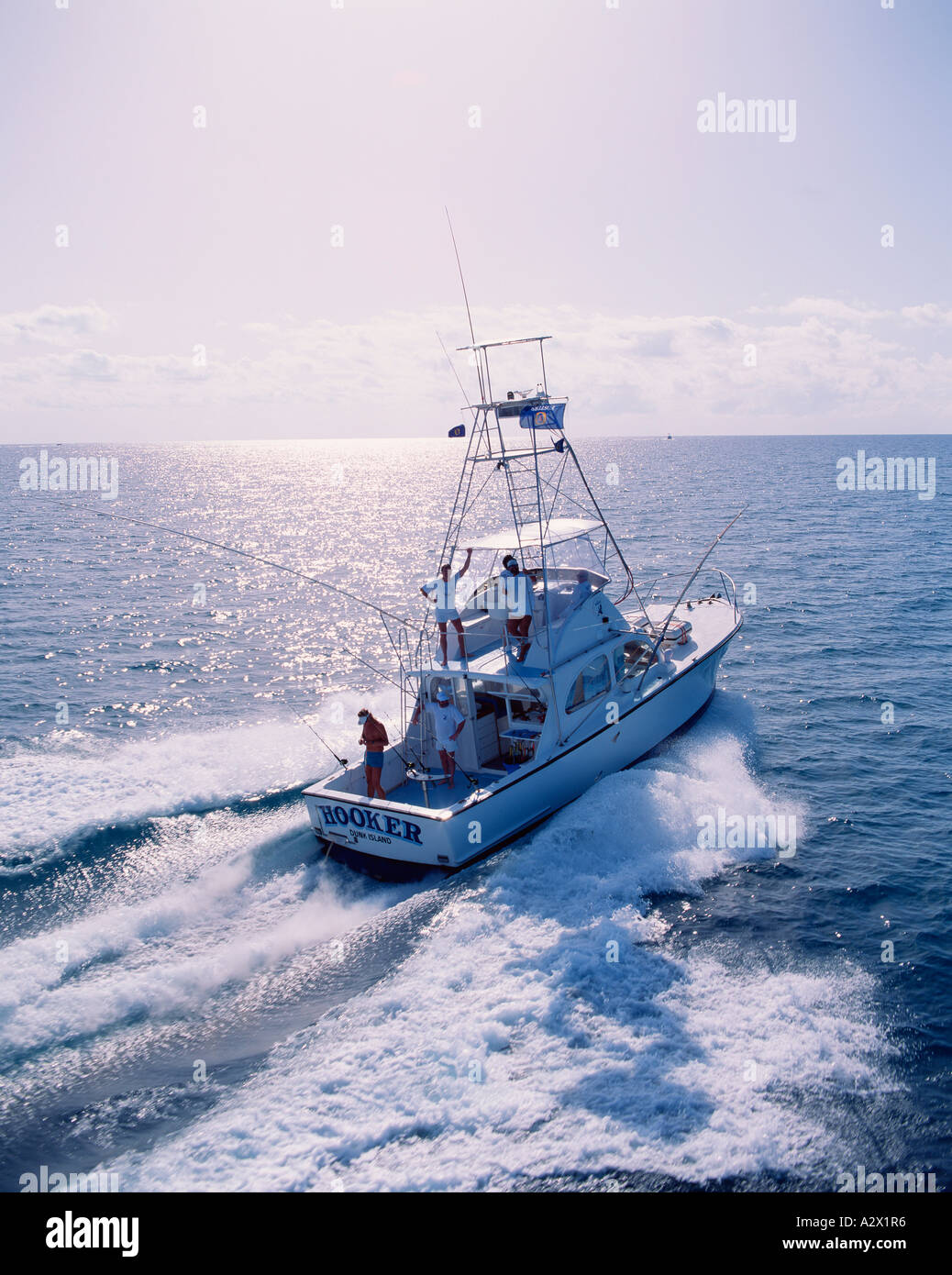 Australian sports fishing boat at sea Stock Photo - Alamy