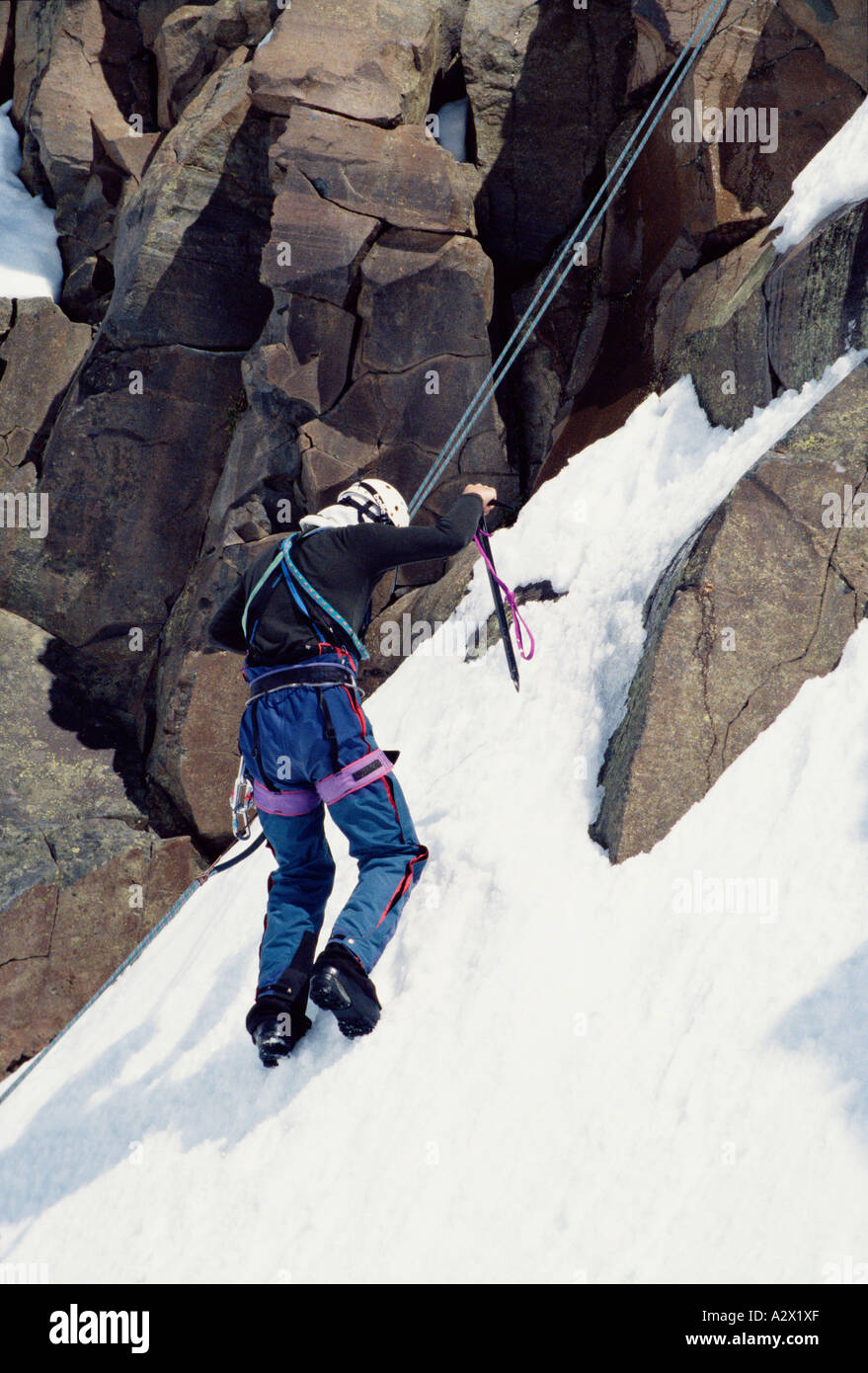 Man snow climbing new zealand hi-res stock photography and images - Alamy