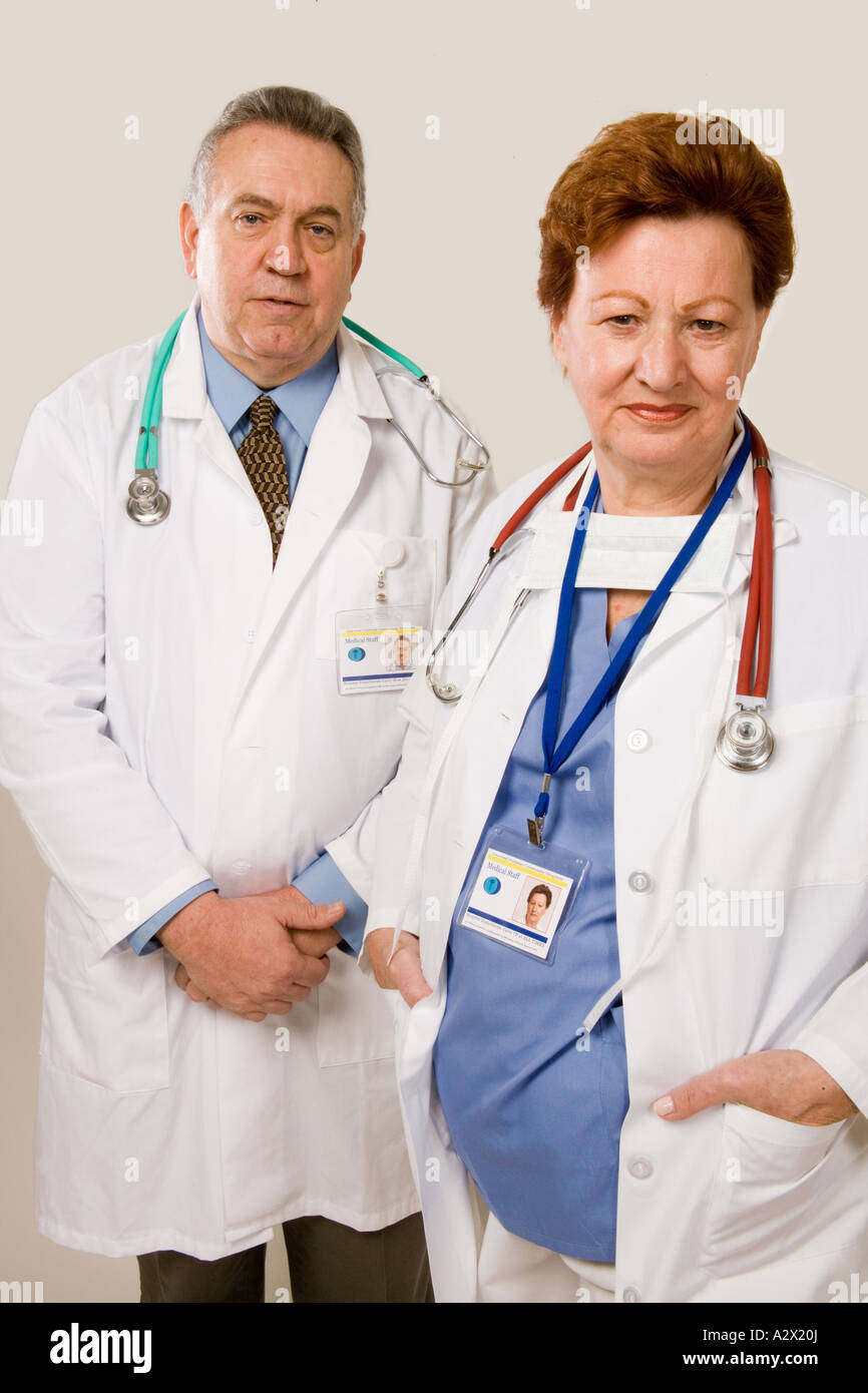 Doctor and nurse Stock Photo - Alamy