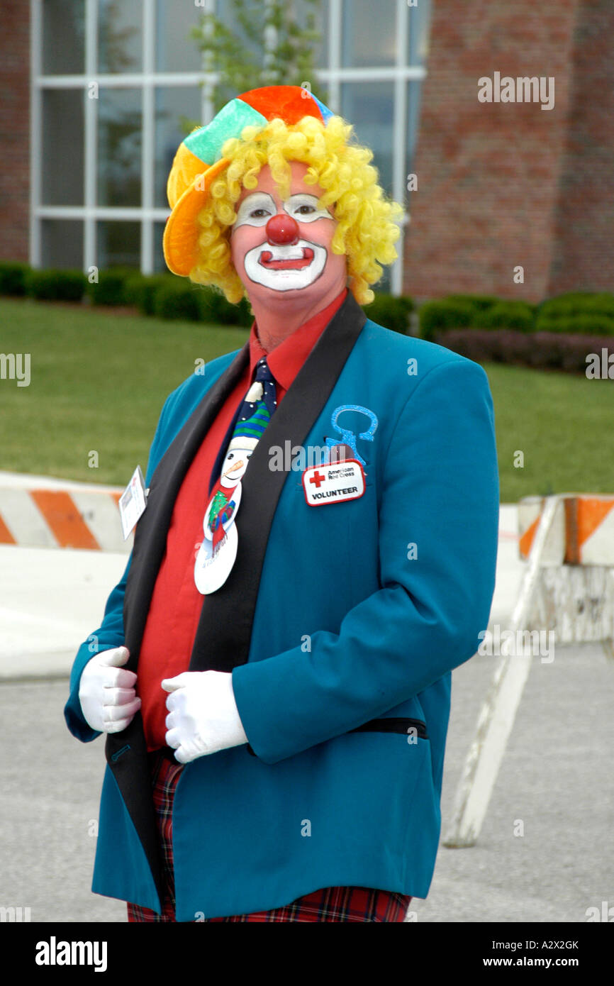 HoJo the Clown a supporter of the American Red Cross at a parade in ...