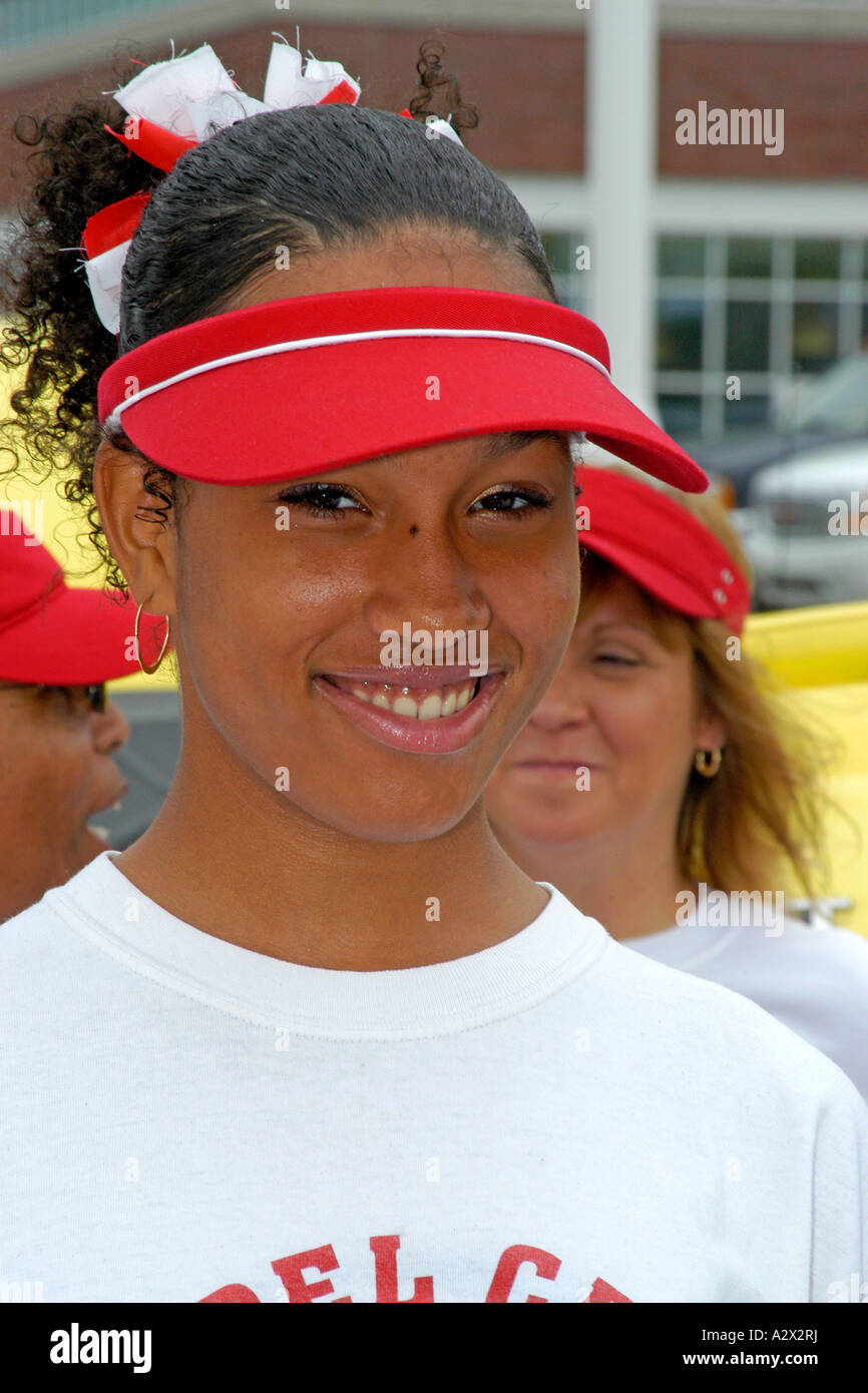 Black Teenage female Gospel Creek Church Singers at a parade in Detroit ...