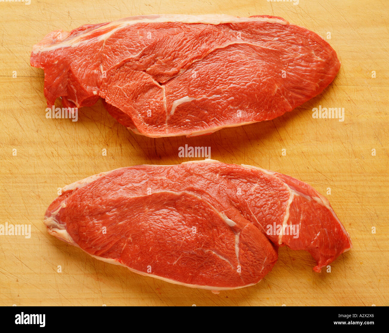 Two beef rump steaks hi-res stock photography and images - Alamy