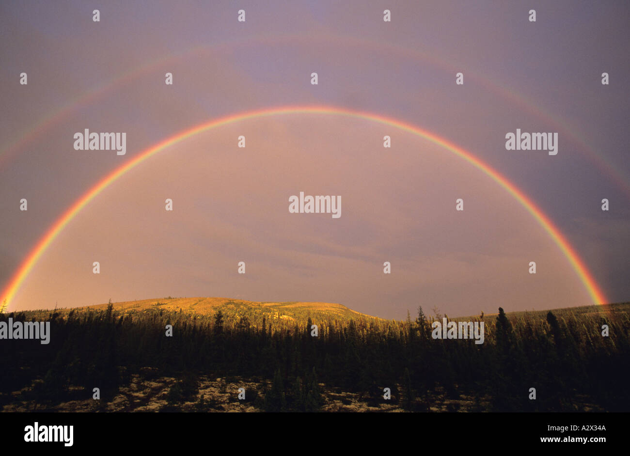 Rainbow North Quebec Quebec Province Canada Stock Photo - Alamy