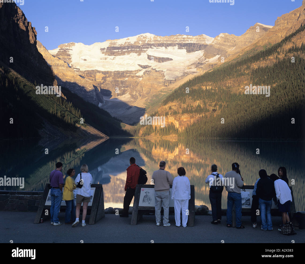 Lake Louise Victoria Glacier Banff National Park Alberta Canada Stock ...