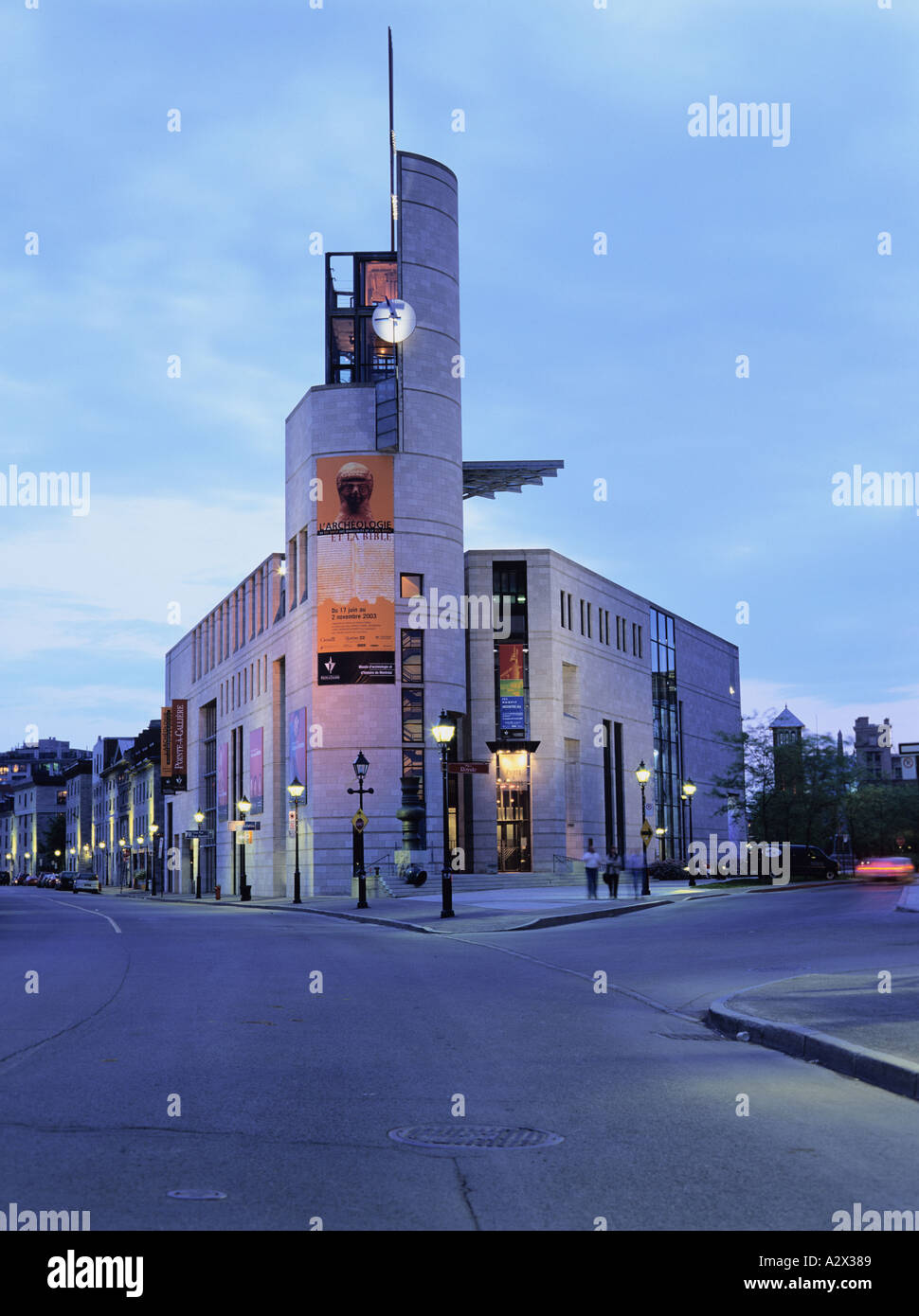Pointe A Calliere Museum De La Commune street Old Montreal Stock Photo ...