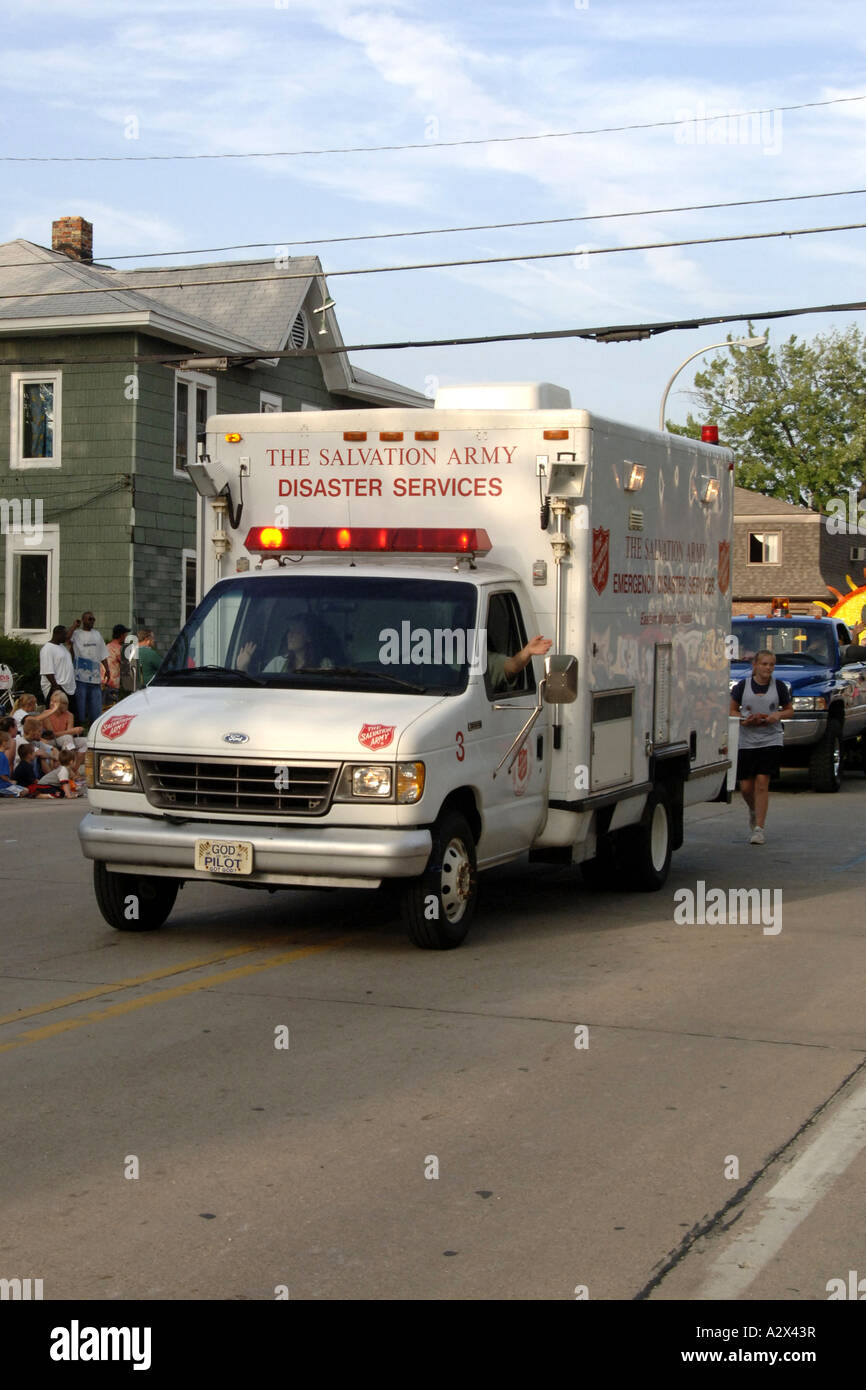 Salvation Army Disaster Relief vehicle in Detroit Michigan MI Stock ...