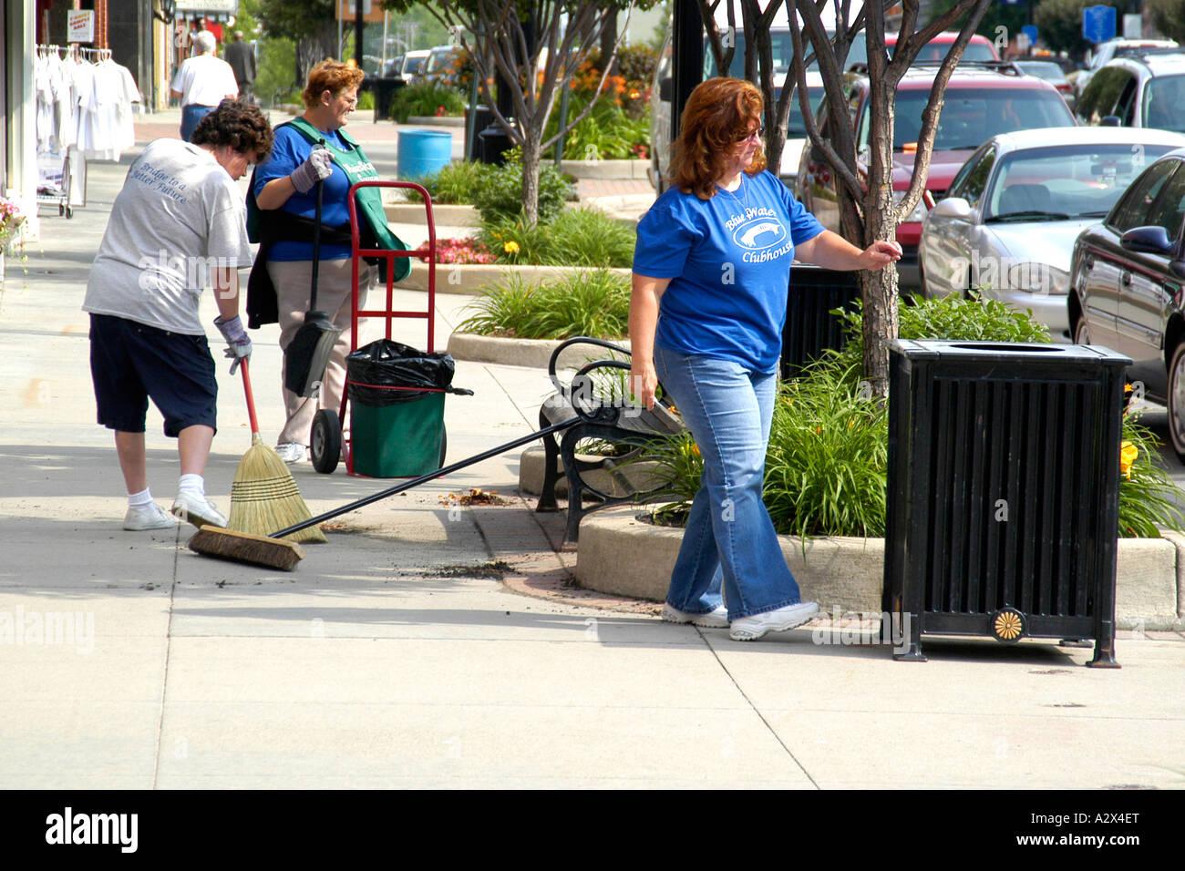 People on cleanup duty keeping their town clean as part of Environment ...