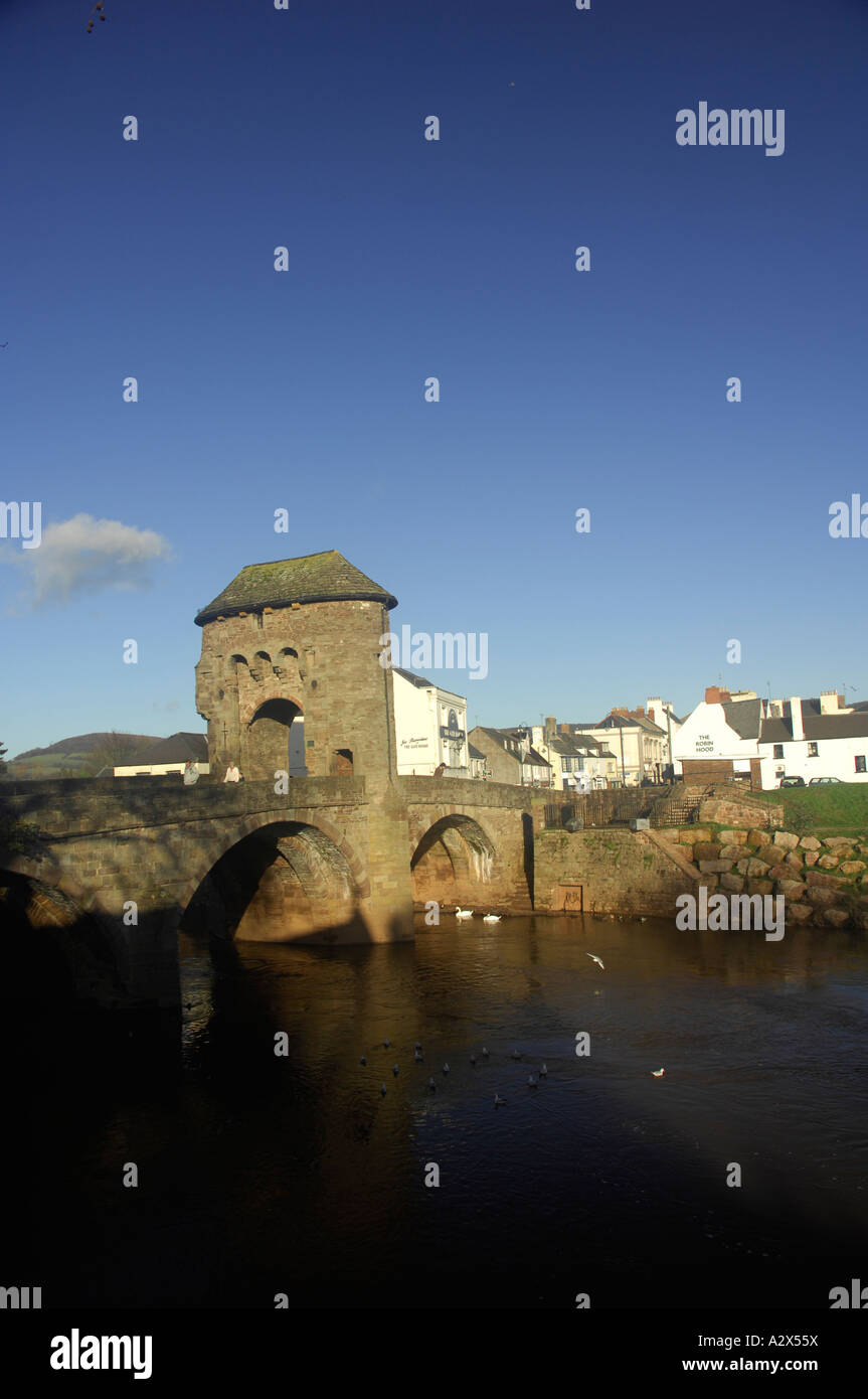 Monnow Bridge, Monmouth, Wales Stock Photo - Alamy