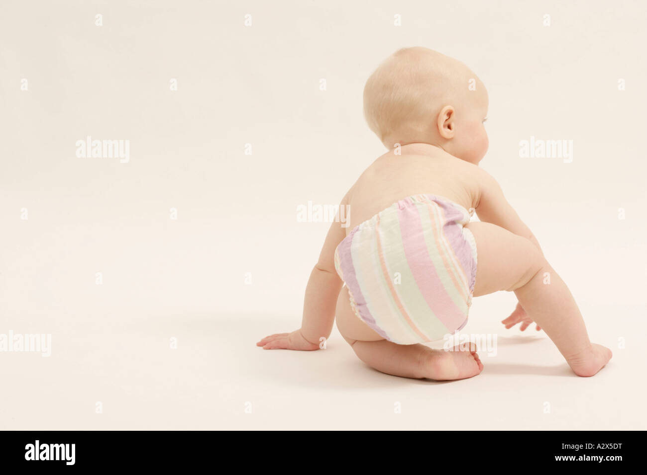 Nappy wearing baby hi-res stock photography and images - Alamy