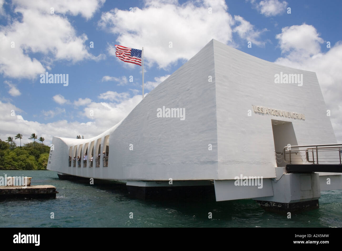Pearl harbour hawaii united states uss arizona memorial hi-res stock ...