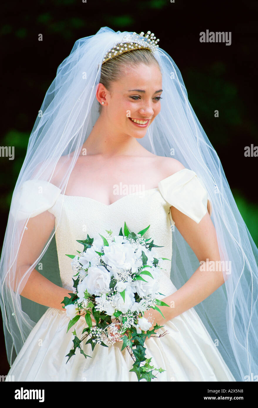Portrait happy caucasian newly wed hi-res stock photography and images ...