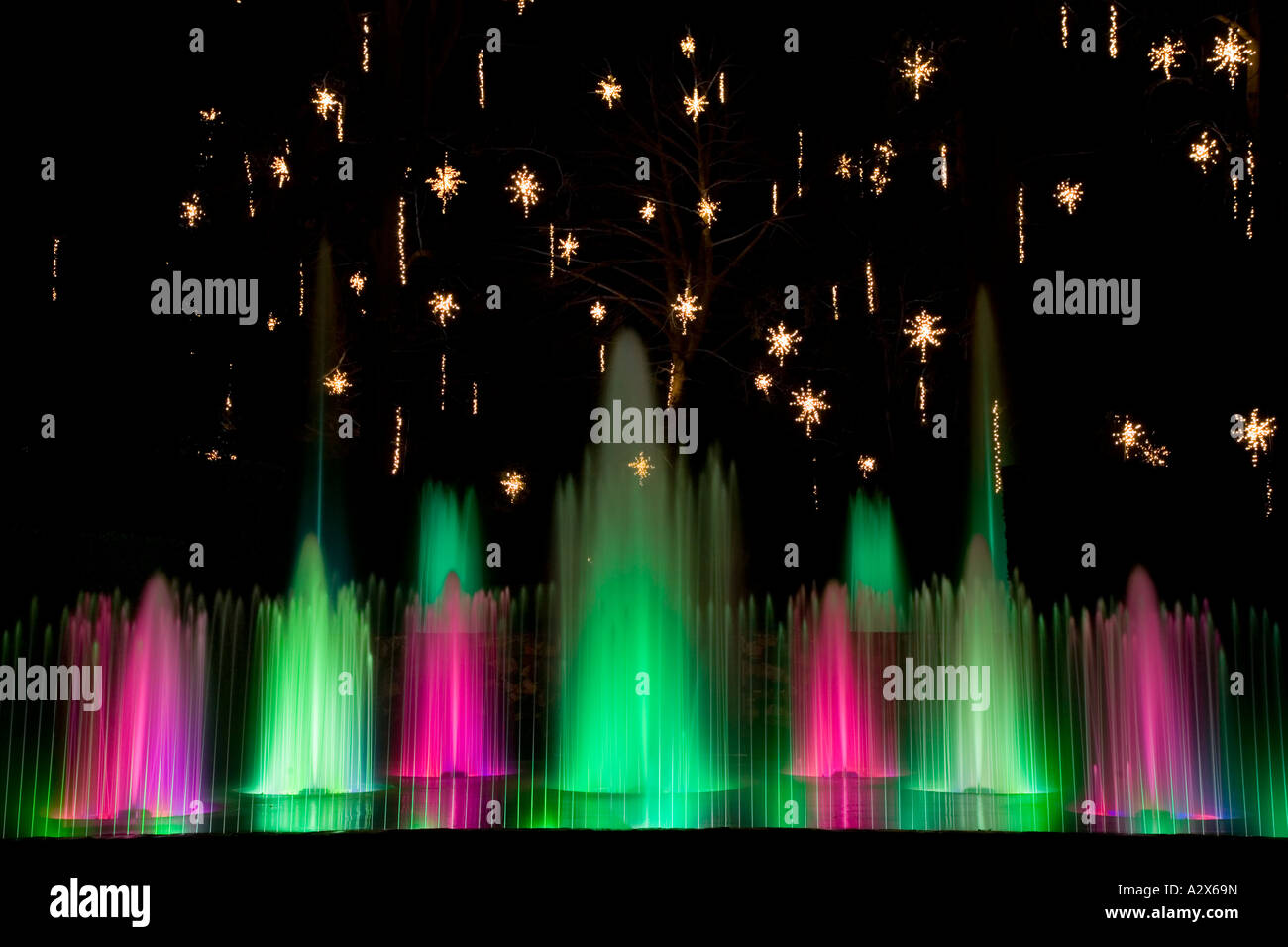 Spectacular Music Fountain Display Stock Photo - Alamy