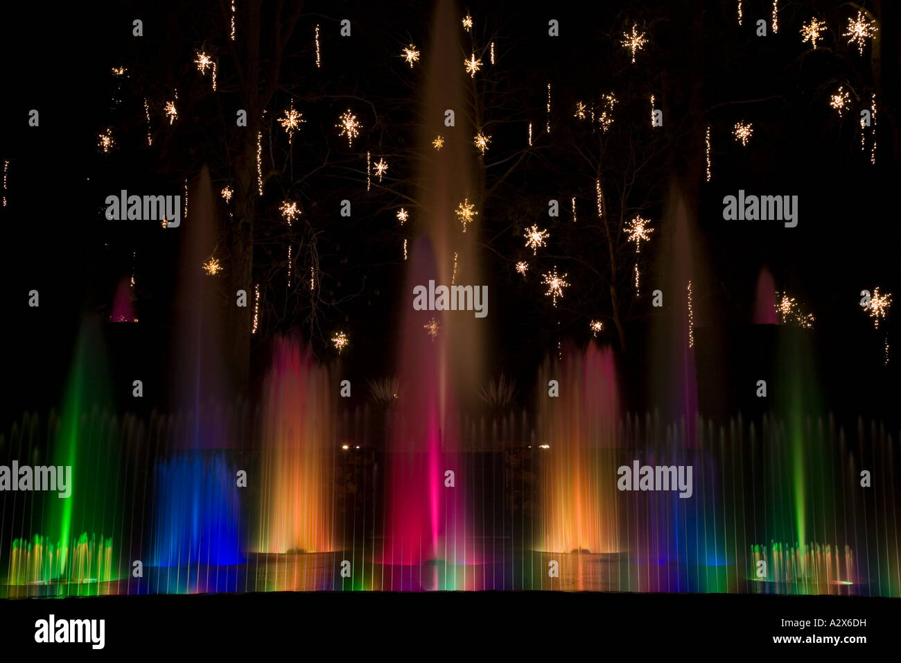 Spectacular Music Fountain Display Stock Photo - Alamy