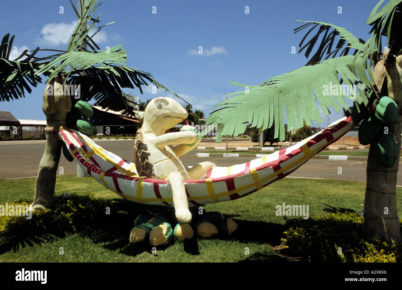 Turtle sculpture Bahia Brazil Stock Photo - Alamy