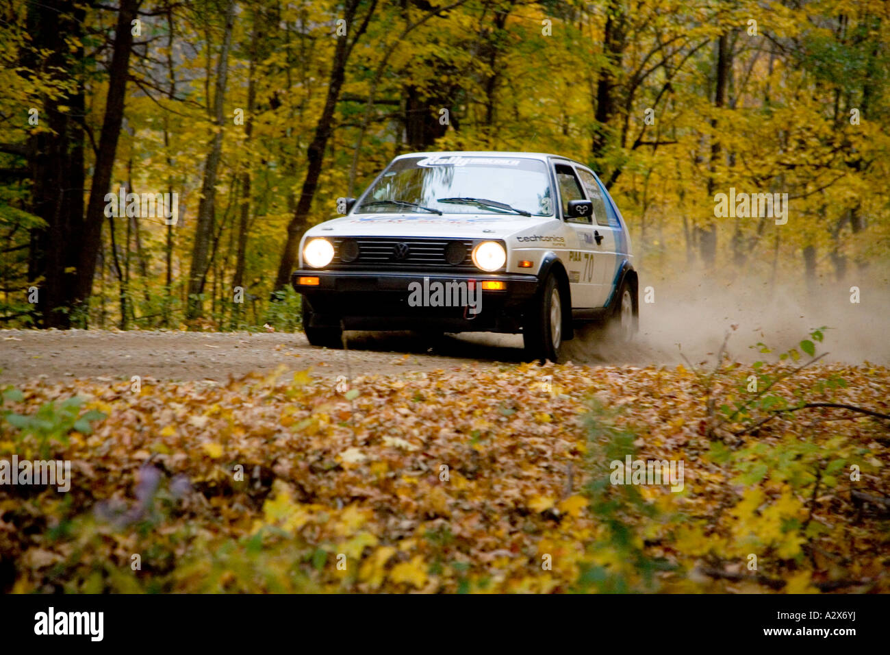 Dirt Road Rally Racing Stock Photo - Alamy