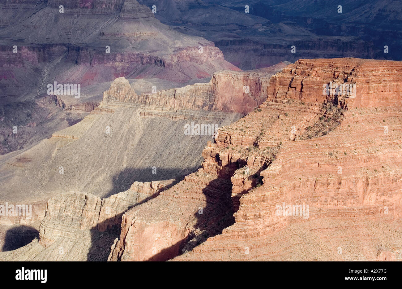 Grand Canyon in winter as seen from Pima Point at sunset Grand Canyon ...