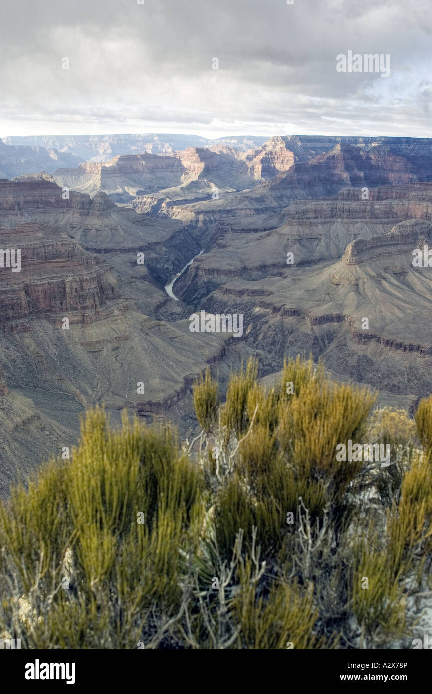 Grand Canyon in winter as seen from Pima Point at sunset Grand Canyon ...