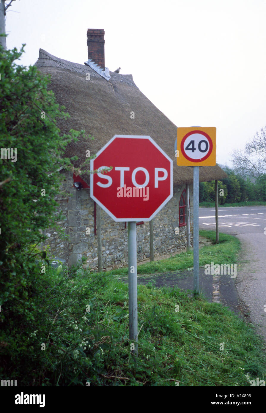 road sign Chard Stock Photo - Alamy