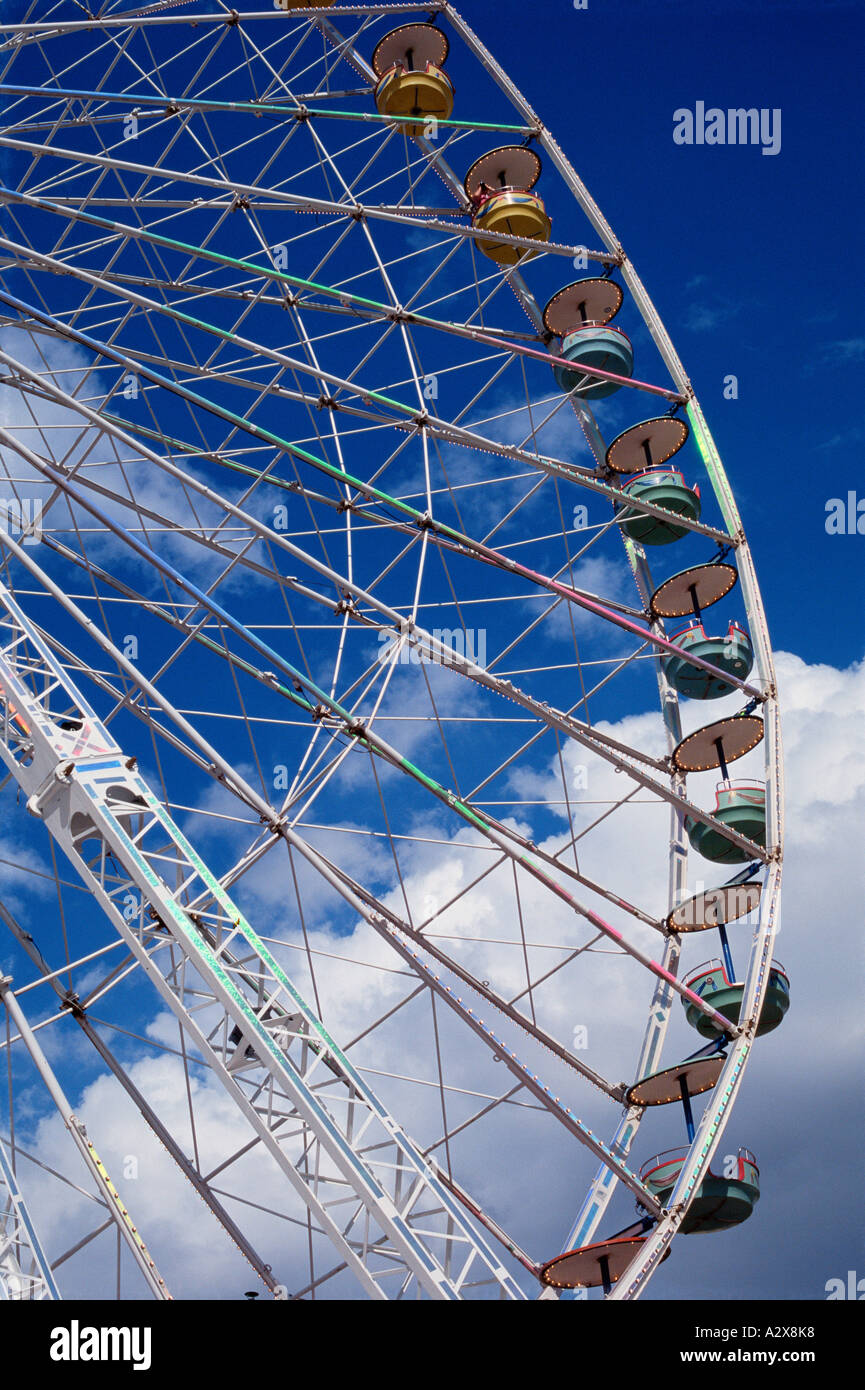 France. Paris. Entertainment. Funfair ride. Ferris wheel Stock Photo ...